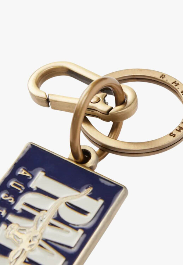 R.M. Williams Heritage Logo Enamel Keyring- W. Titley & Co