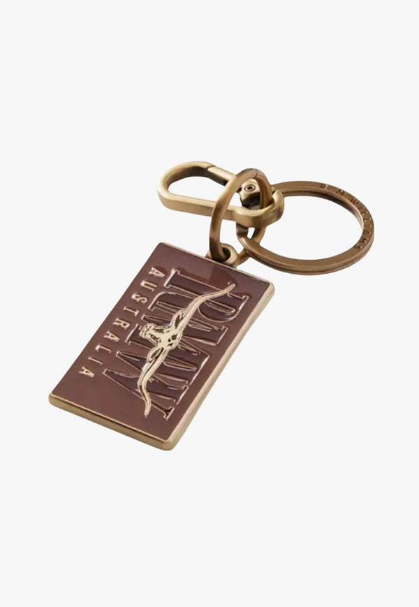 R.M. Williams Heritage Logo Enamel Keyring- W. Titley & Co