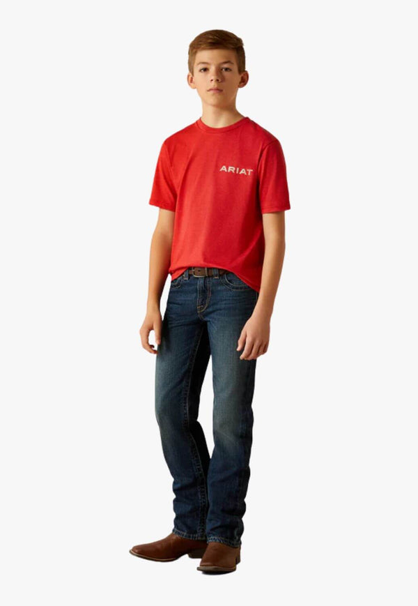 Ariat Boys Flag Scope Logo T-Shirt- W. Titley & Co