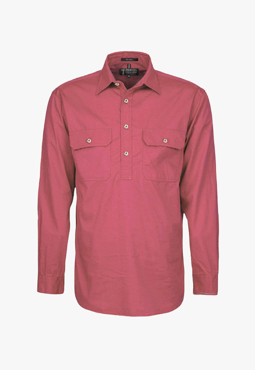 Pilbara Mens Closed Front Long Sleeve Work Shirt RM200CF- W. Titley & Co