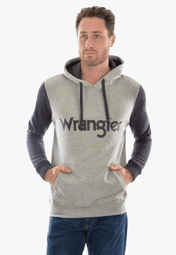 Wrangler Mens Logo Pullover Hoodie- W. Titley & Co